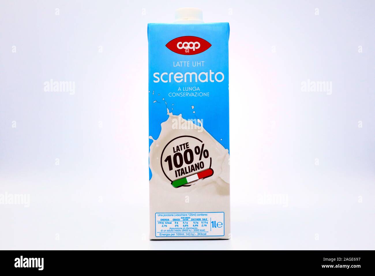 Coop Pasteurized Low Fat MILK. Italian Milk product for Coop ...