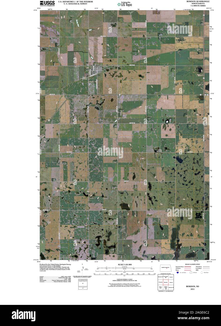 Map of bowdon north dakota hi-res stock photography and images - Alamy
