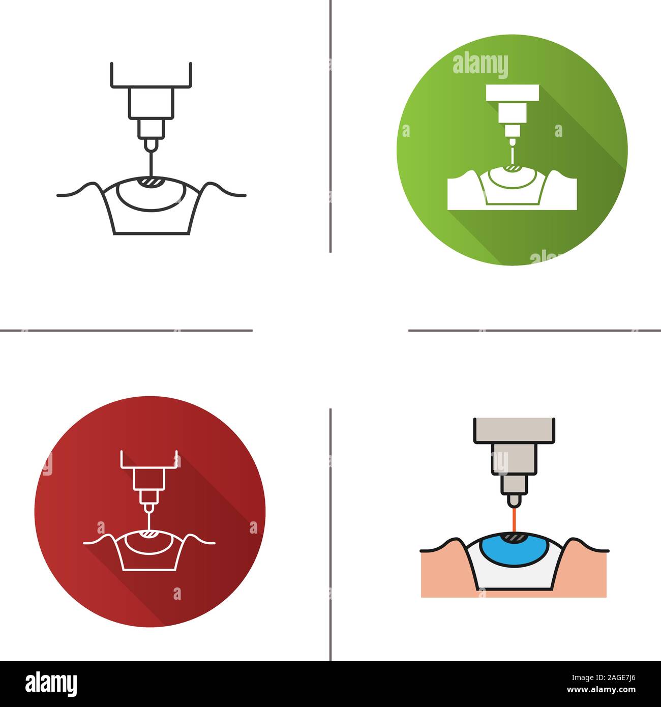 Refractive eye surgery Stock Vector Images - Alamy