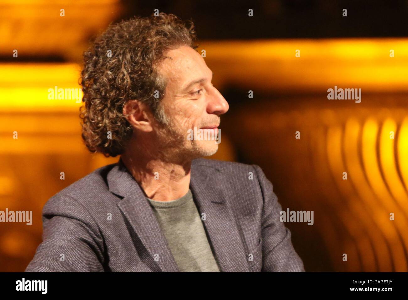 Caserta, Italy. 18th Dec, 2019. FICARRA E PICONE, italian duo actor ...