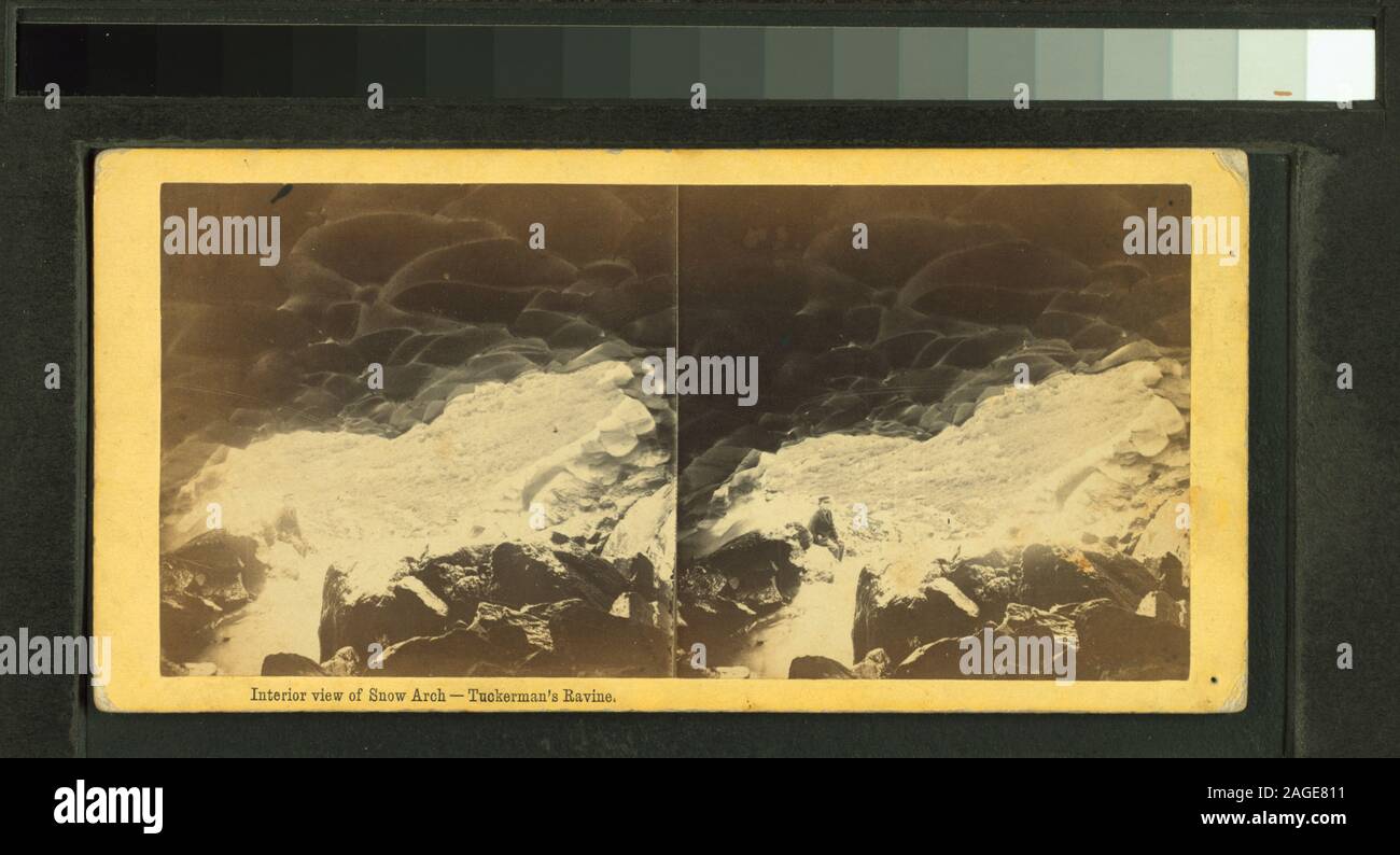 Interior view of Snow Arch, Tuckerman's Ravine Interior view of Snow ...