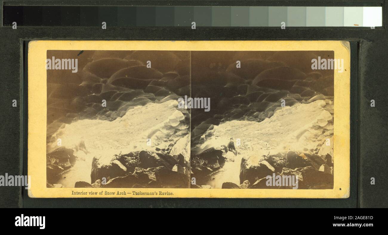 Interior view of Snow Arch, Tuckerman's Ravine Interior view of Snow ...