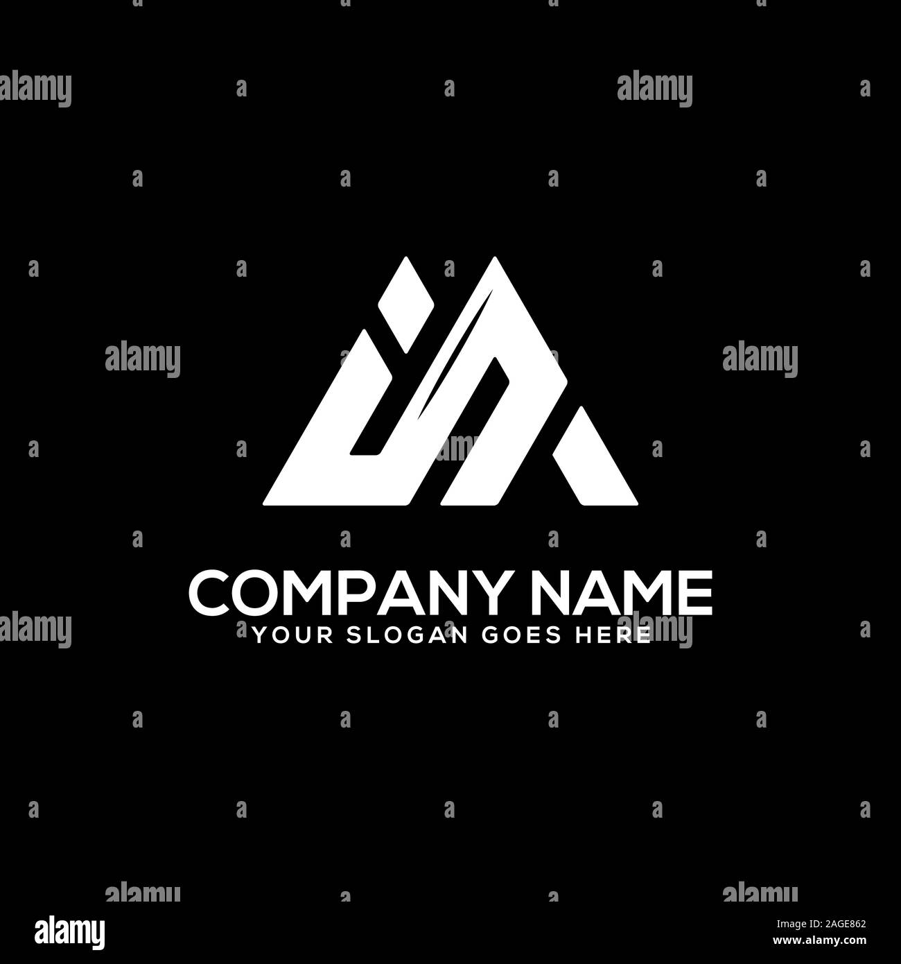 Initial in logo design Black and White Stock Photos & Images - Alamy