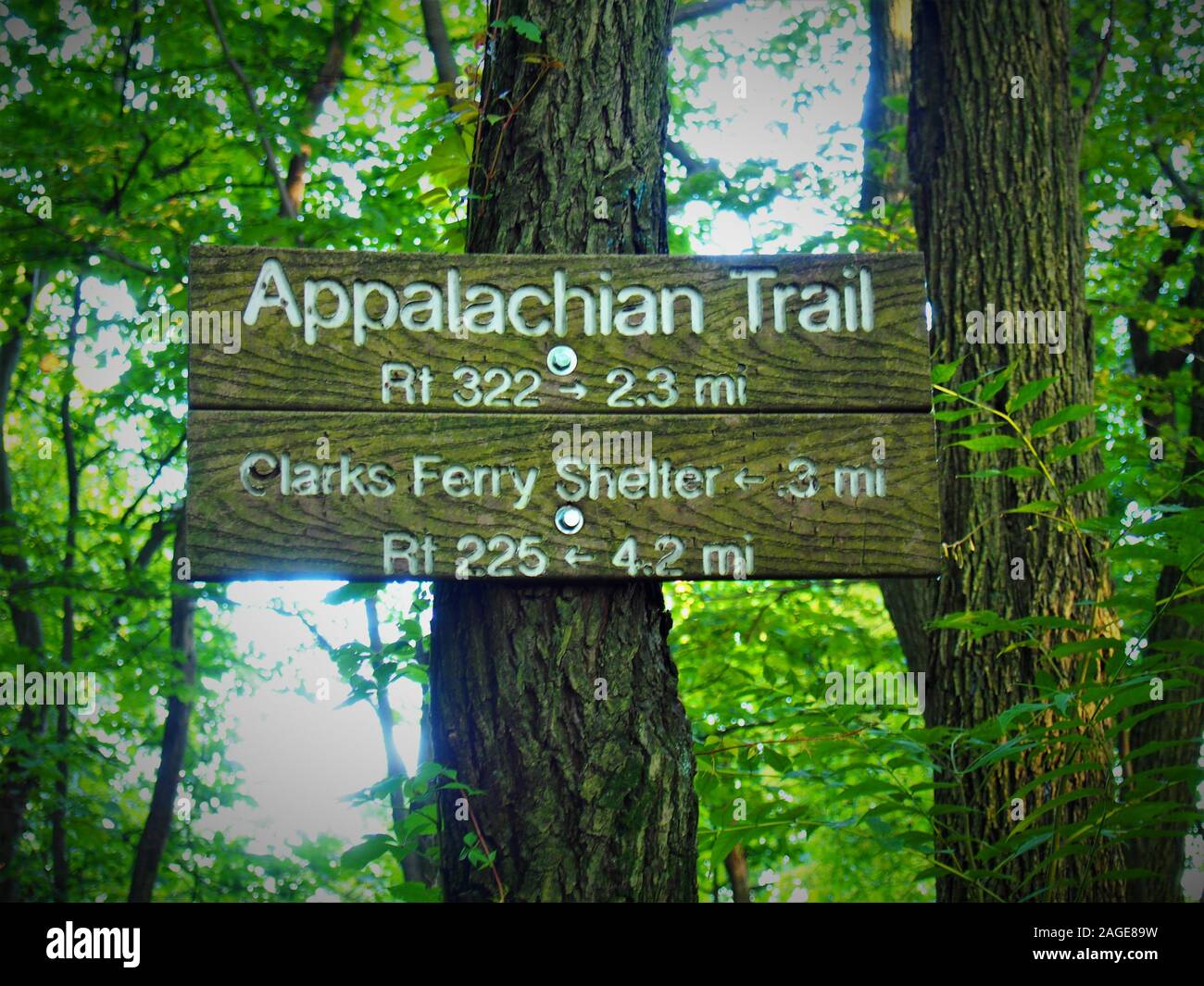 Appalachian Trail sign Stock Photo - Alamy