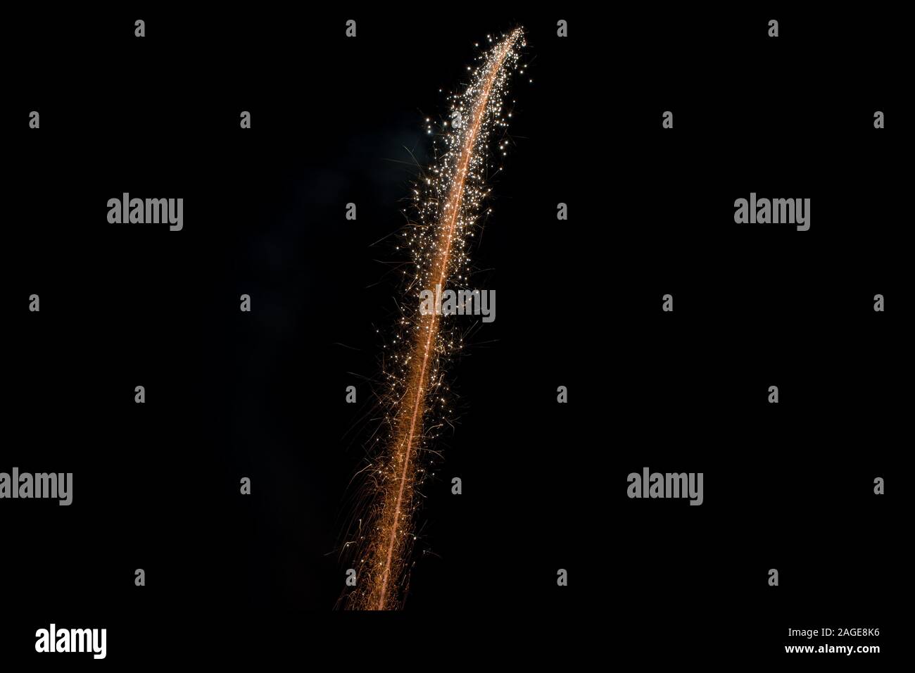 Bottle Rocket Firework Launching