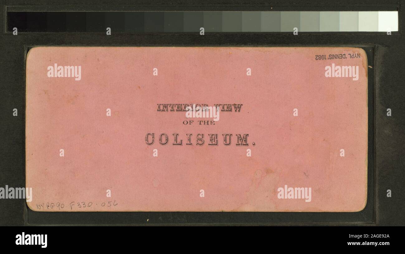 Interior view of the coliseum Interior view of the coliseum.; Interior ...