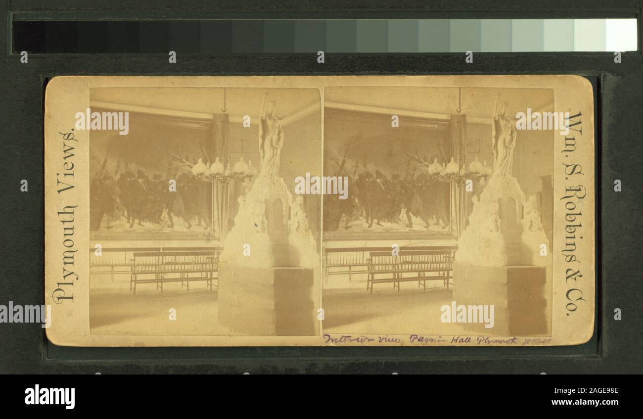 Interior view, Pilgrim Hall, Plymouth, Mass Interior view, Pilgrim Hall ...