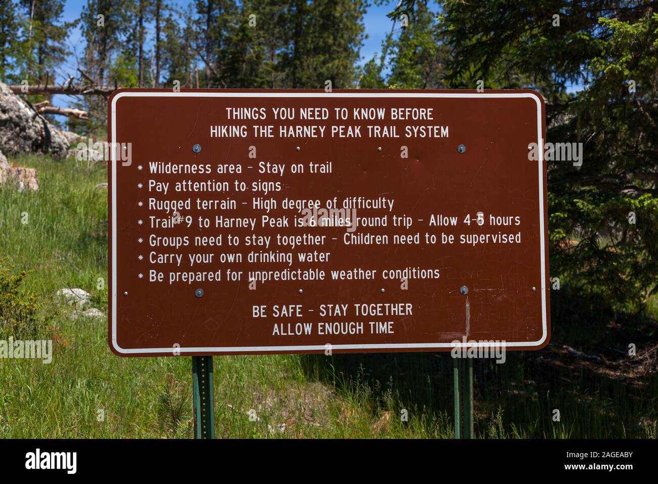 Custer state park sign hi-res stock photography and images - Alamy