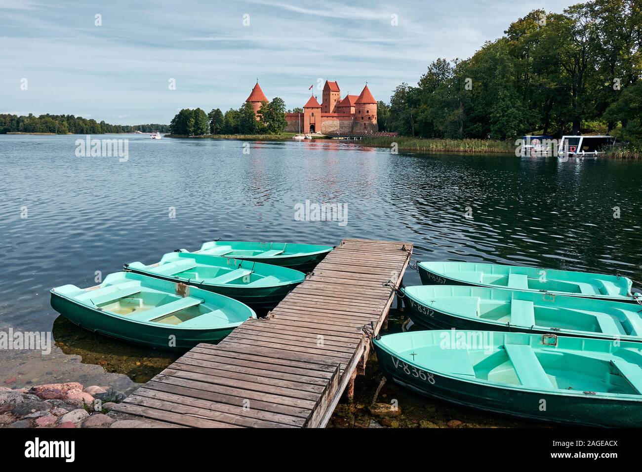 The Landscape Around Trakai Island Castle in Trakai, Lithuania Stock ...