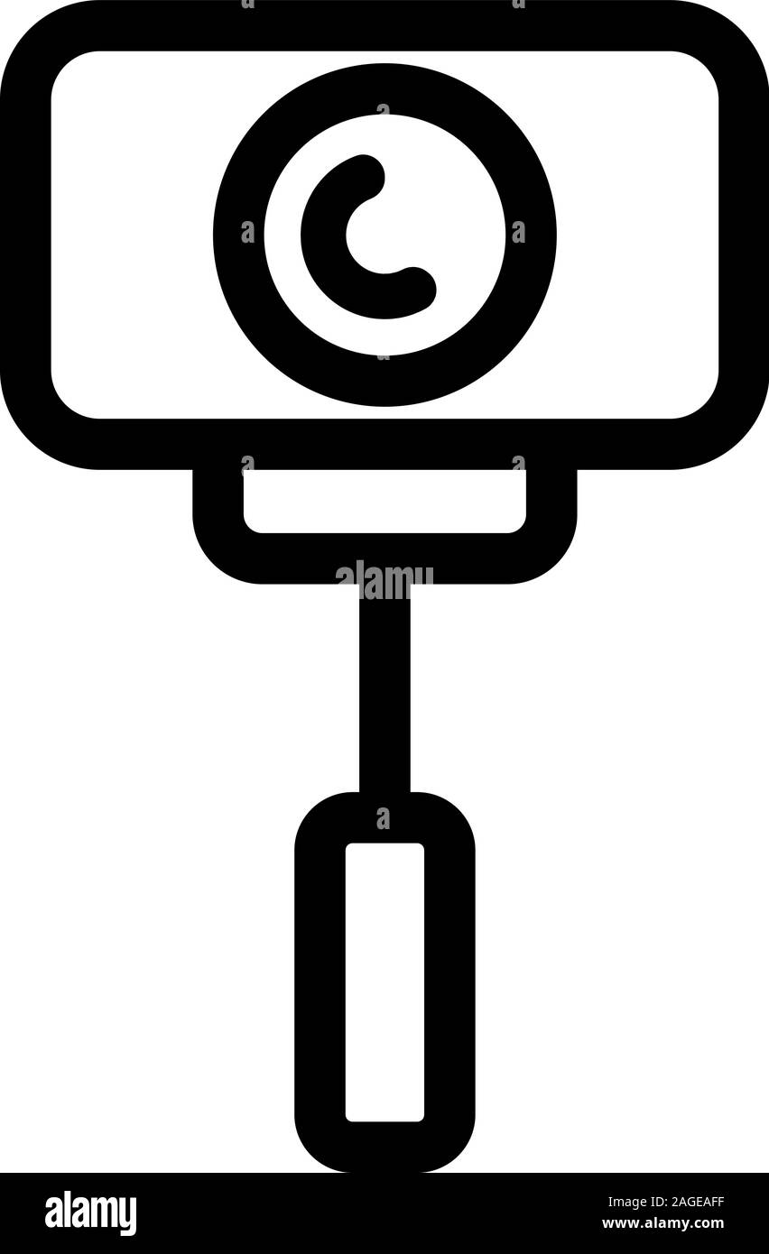 Action camera icon vector. Isolated contour symbol illustration Stock ...