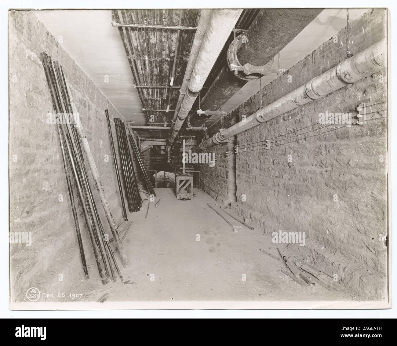 Interior work : pipes.; Interior work : pipes Stock Photo - Alamy