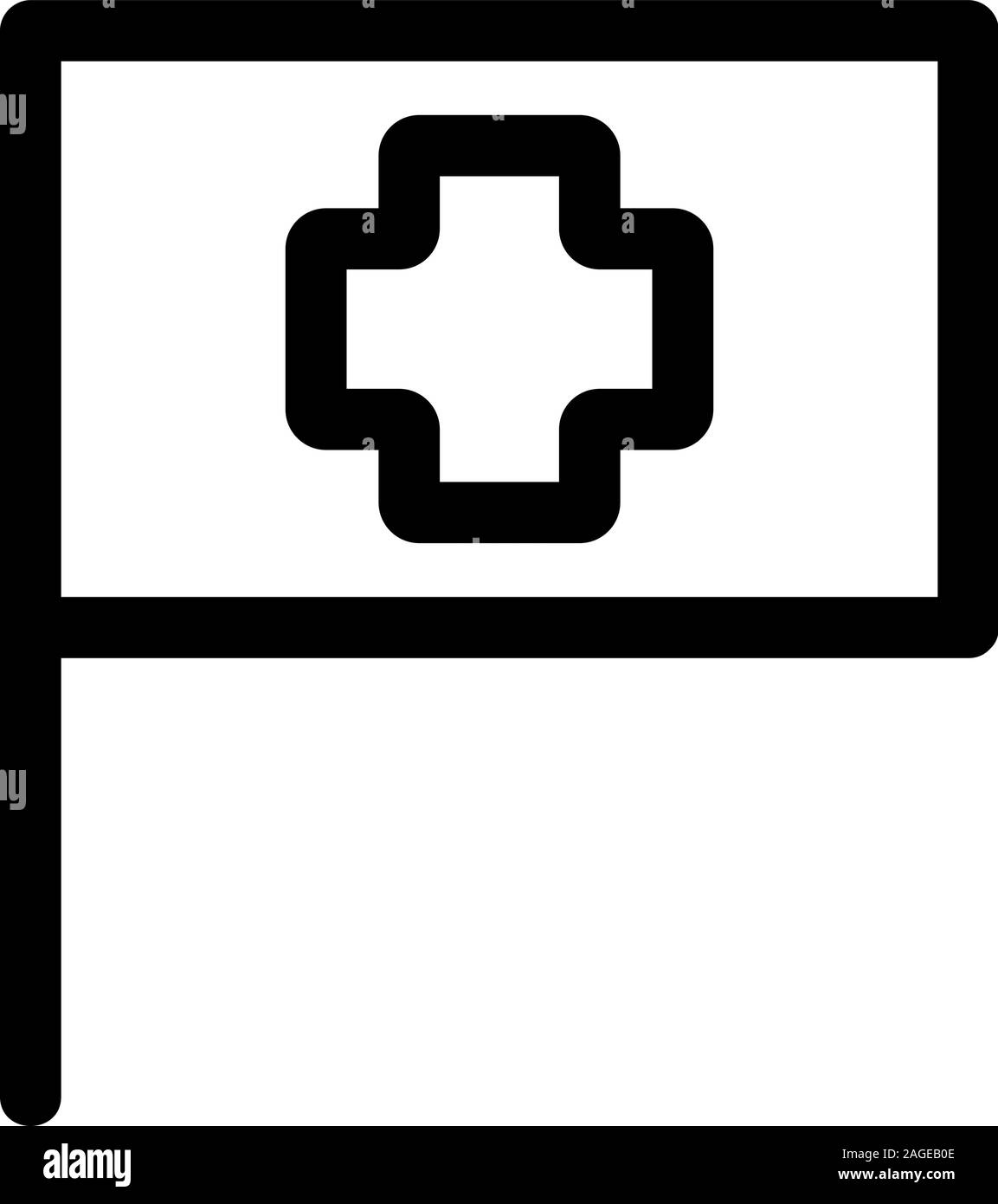 flag icon vector. Isolated contour symbol illustration Stock Vector ...