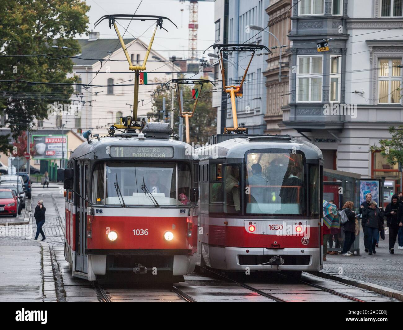 Tramway tram transport brno hi-res stock photography and images - Alamy