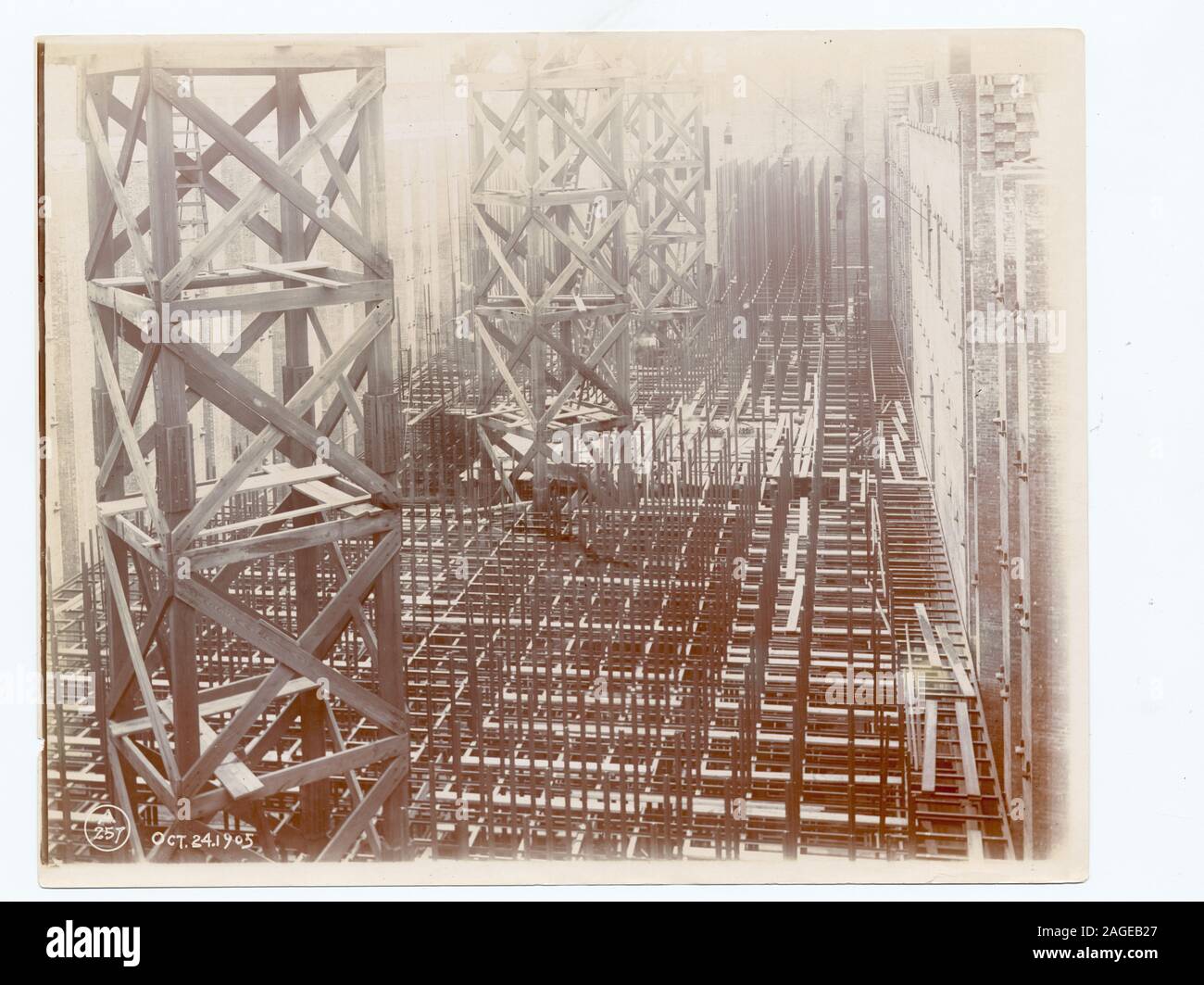 Interior work : structural framework.; Interior work : structural ...
