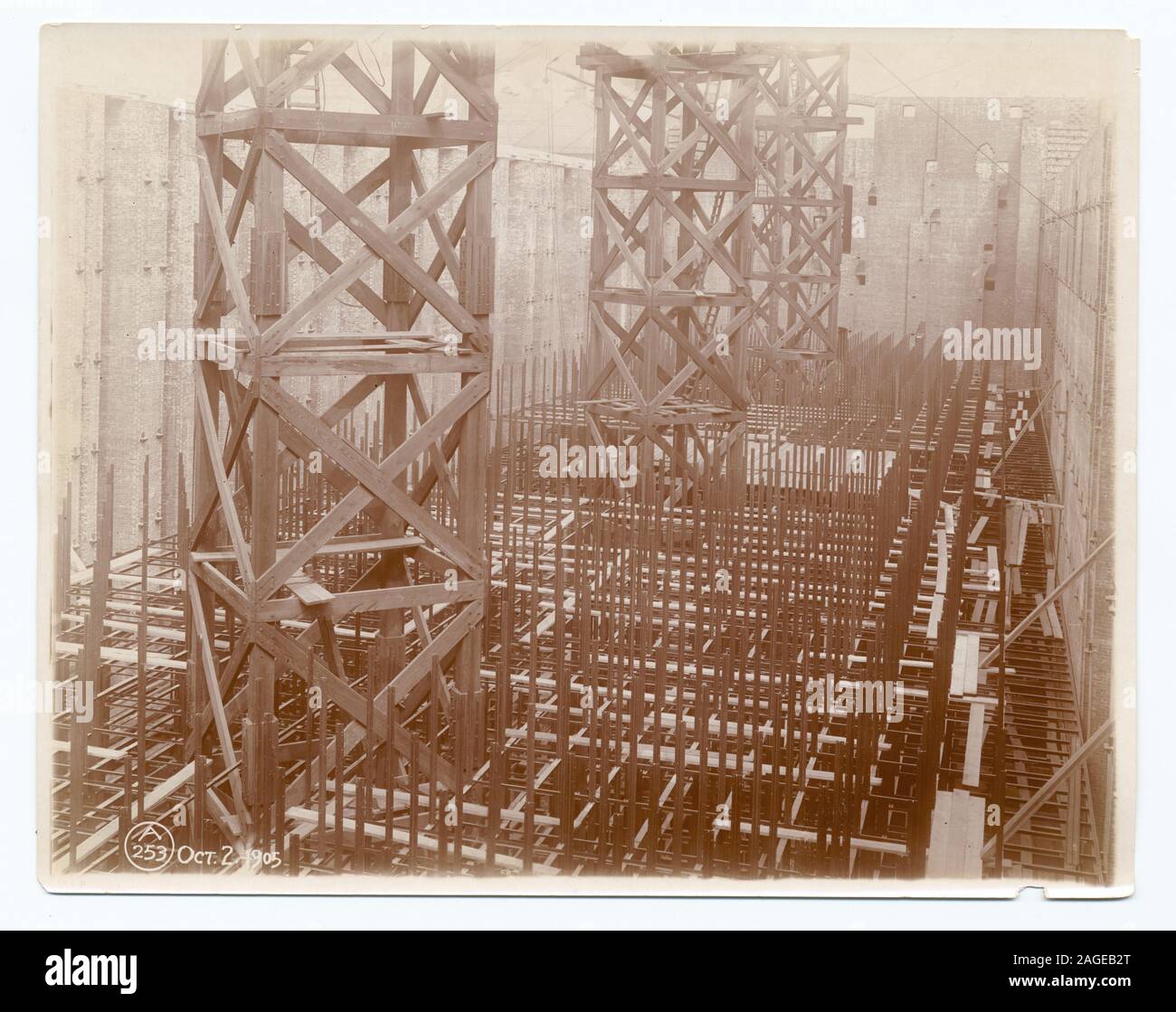 Interior work : structural framework.; Interior work : structural ...