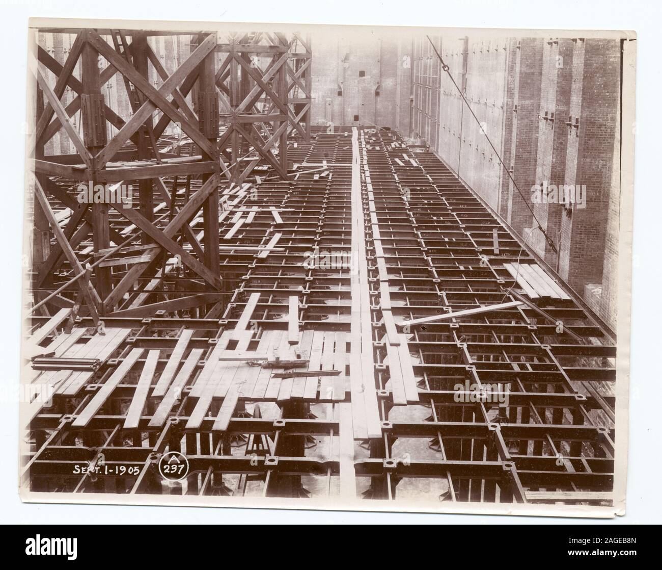 Interior work : structural support system.; Interior work : structural ...