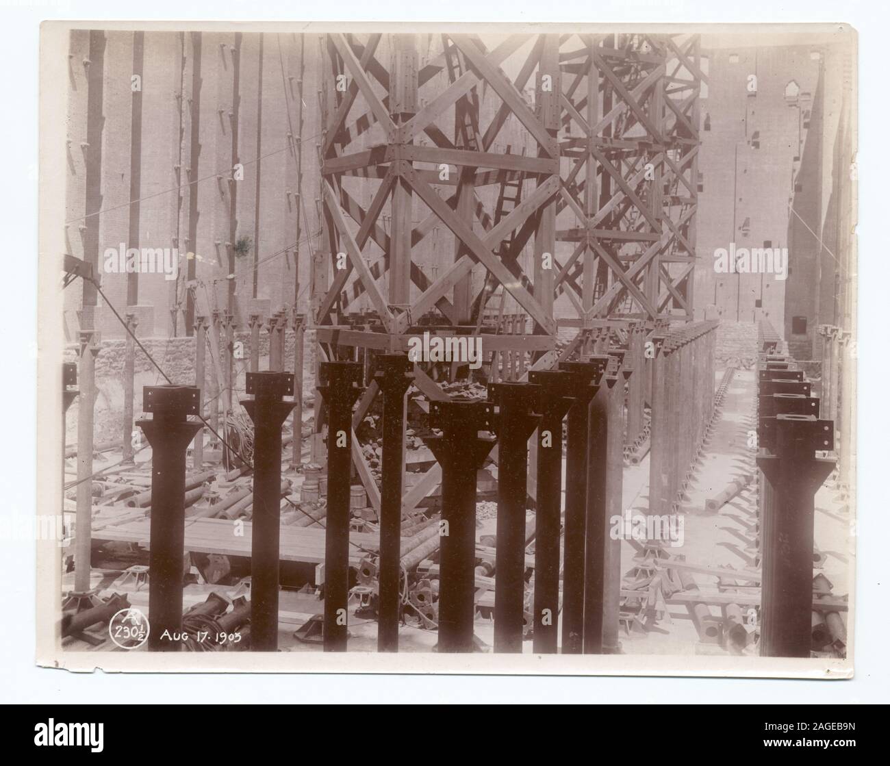 Interior work : structural support system.; Interior work : structural ...