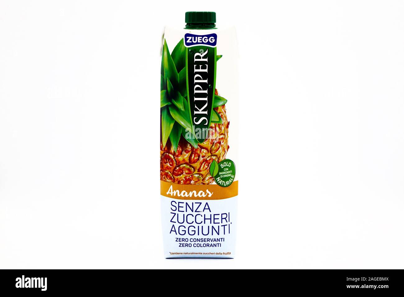SKIPPER ZUEGG Fruit Juice. Tetra Pak packaging Stock Photo - Alamy