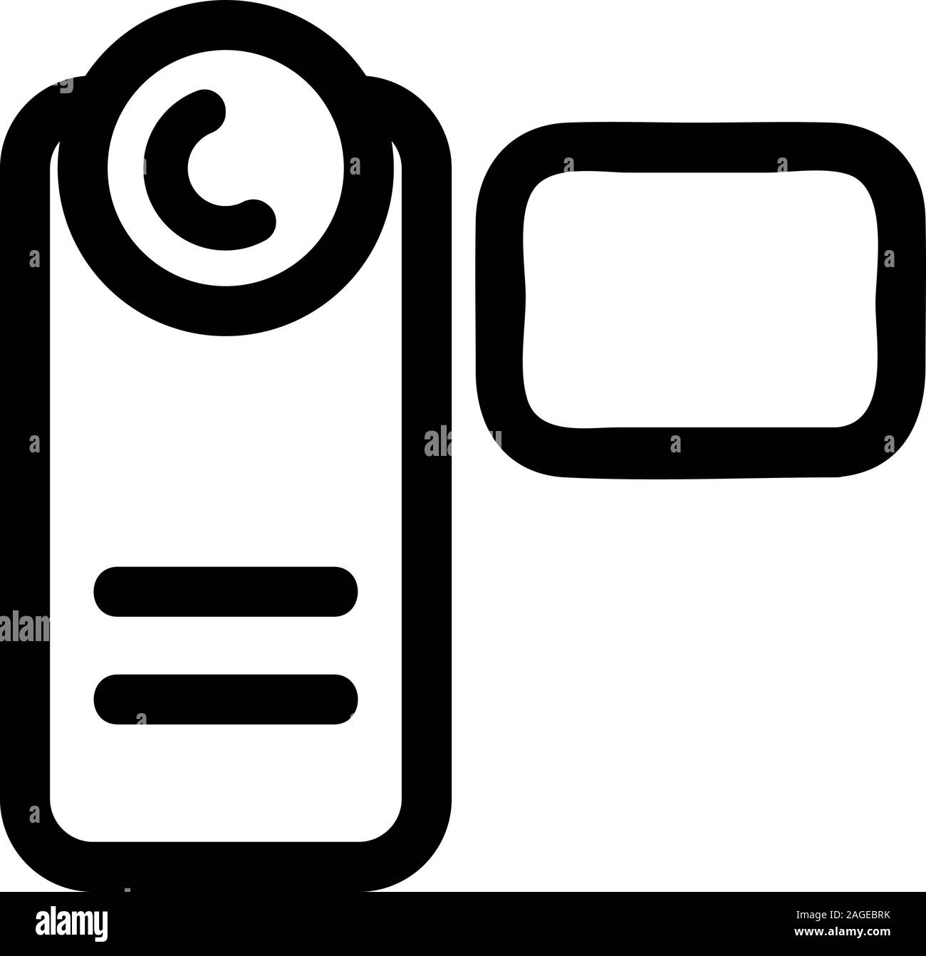 Action camera icon vector. Isolated contour symbol illustration Stock ...