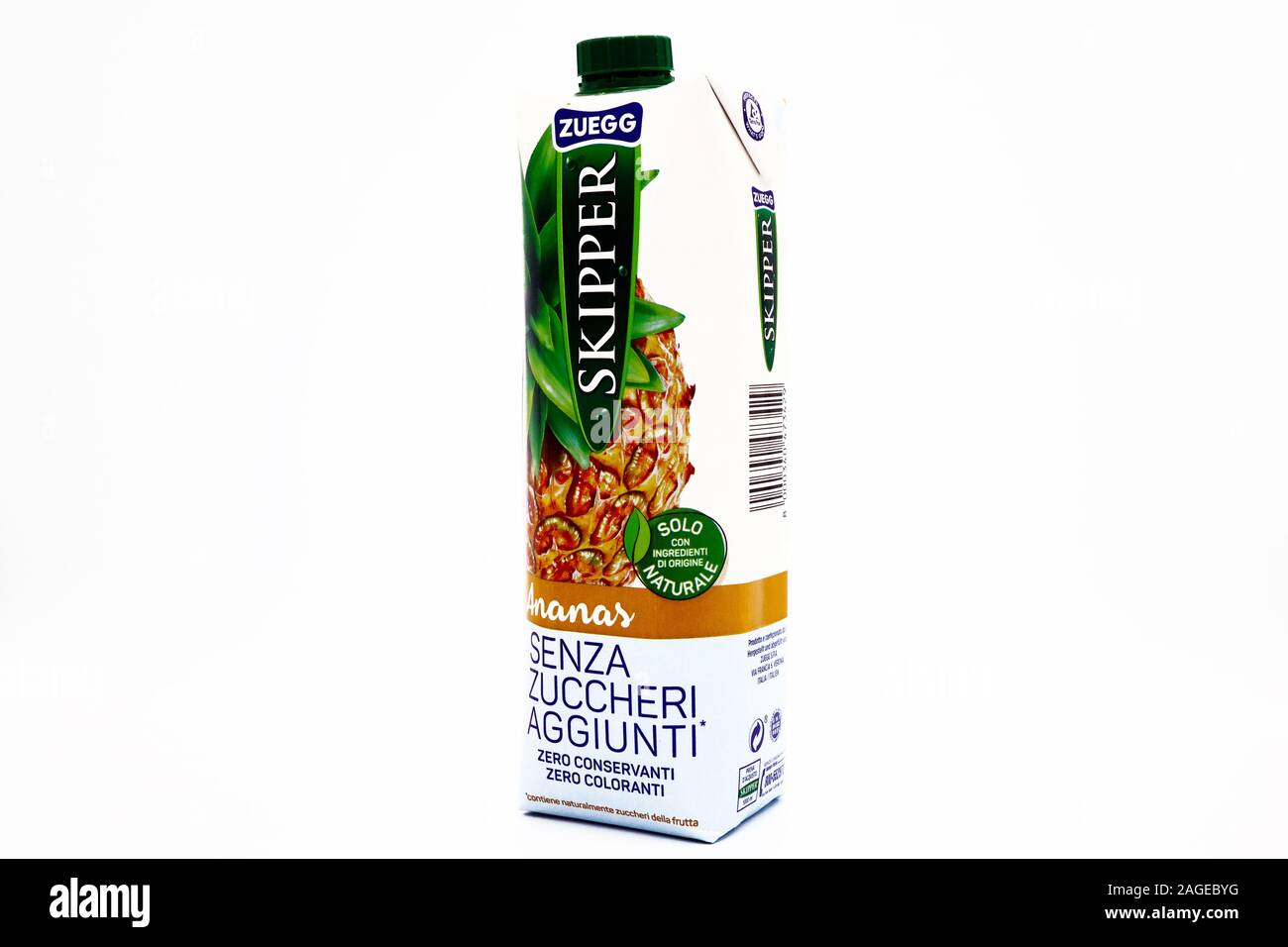 SKIPPER ZUEGG Fruit Juice. Tetra Pak packaging Stock Photo - Alamy