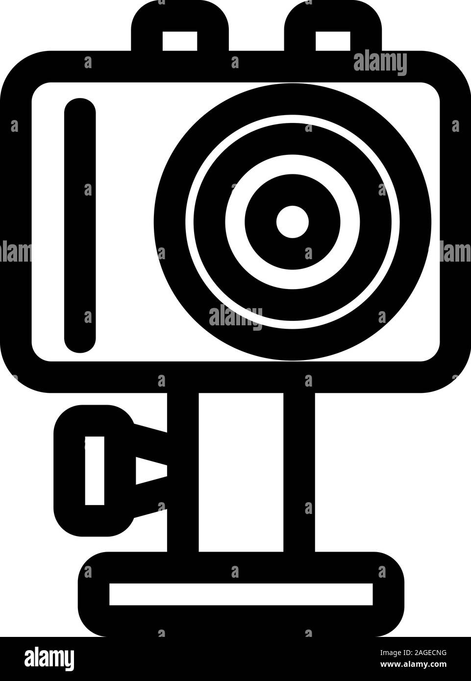 Action camera icon vector. Isolated contour symbol illustration Stock ...