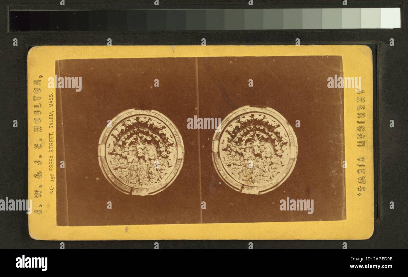 Intricate two-part carving in ivory- Heaven and Hell, hinged together ...