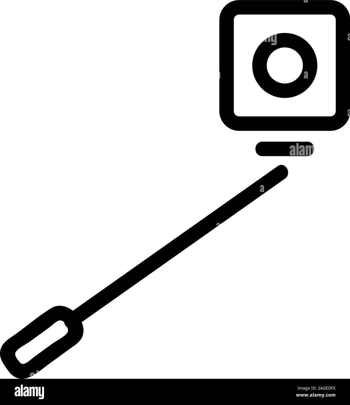 Action camera icon vector. Isolated contour symbol illustration Stock ...