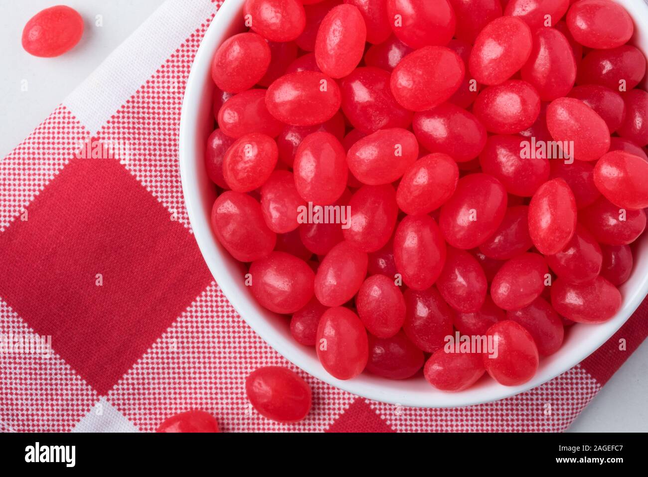Red Jelly Beans Stock Photo - Alamy