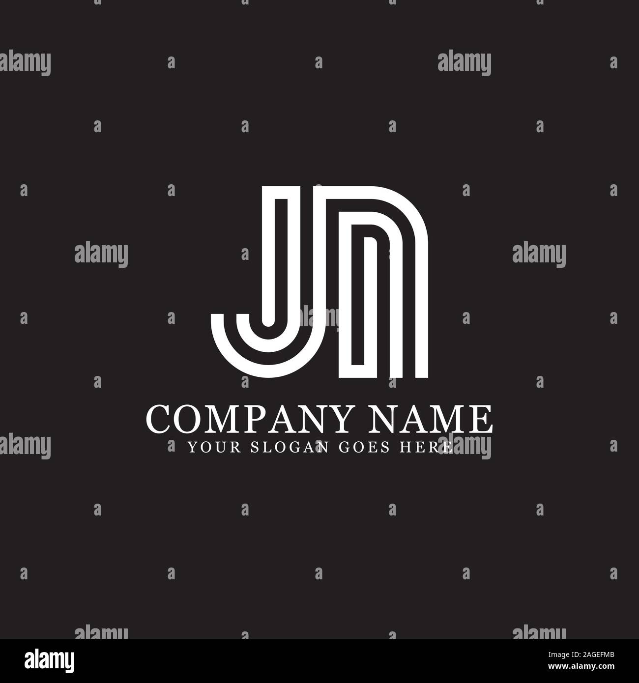 FN initial letter Logo Inspiration, F and N combination logo vector ...