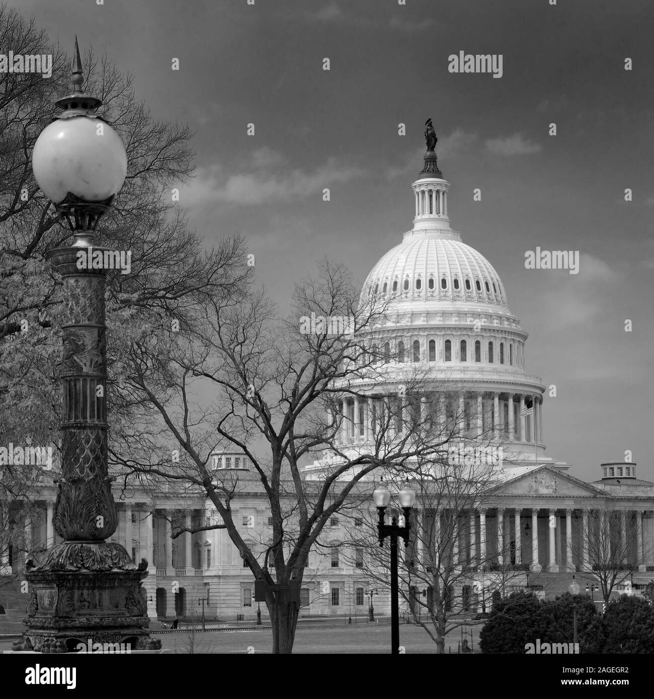 Black and white capitol building hi-res stock photography and images ...
