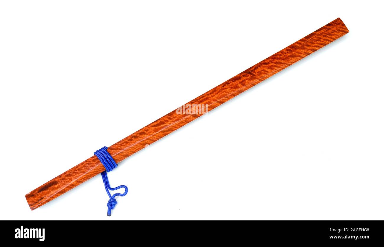 KomFaek wood baton is weapon Thailand ancient Stock Photo - Alamy