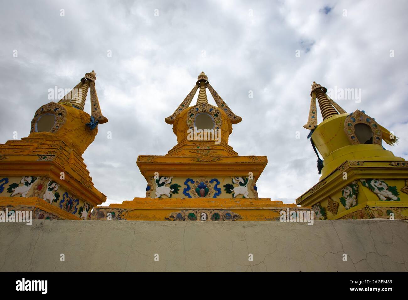 Shankh Monastery temple in Mongolia Stock Photo - Alamy