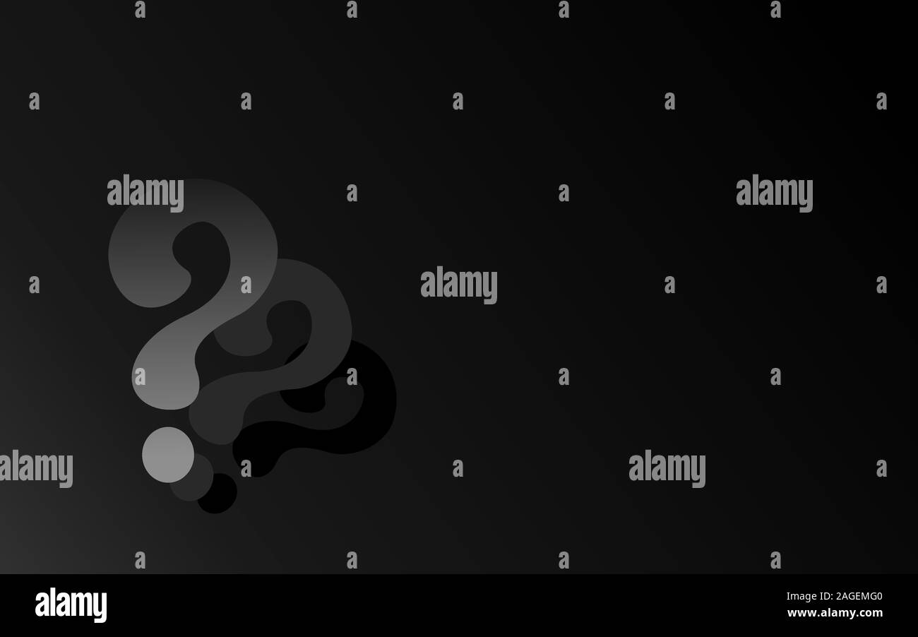 Question signs, FAQ help. problem solve realistic vector illustration ...