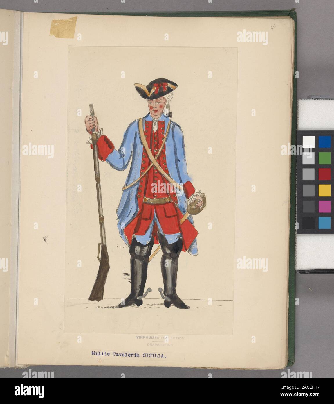 Italy Italian soldier. Kingdom of the Two Sicilies, 1730-1740; Italy ...