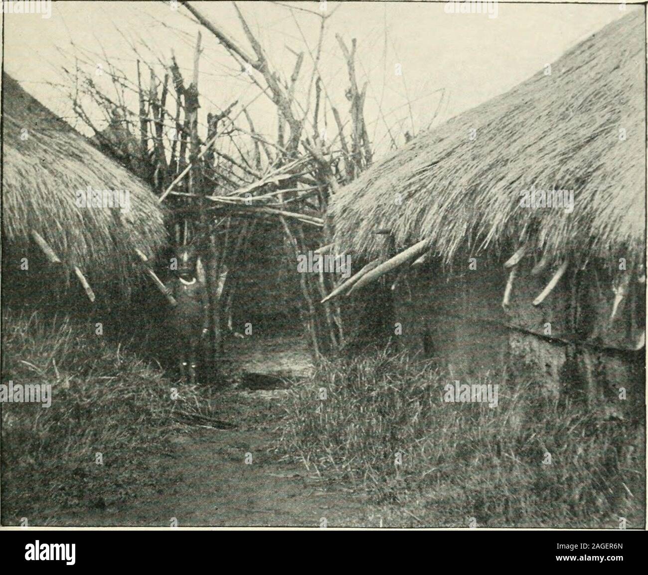 . The Nandi, their language and folk-lore. Plate V. Entrance to Nandi ...