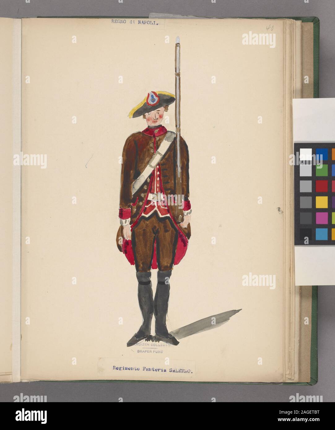 Italy Italian soldier. Kingdom of the Two Sicilies, 1752-1780; Italy ...