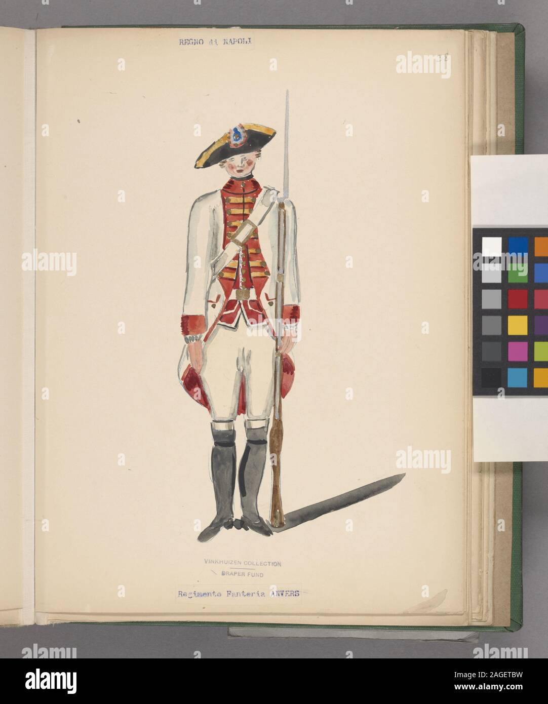 Italy Italian soldier. Kingdom of the Two Sicilies, 1752-1780; Italy ...