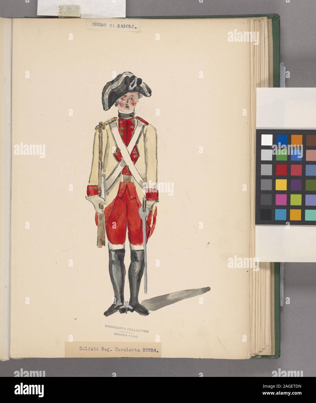 Italy Italian soldier. Kingdom of the Two Sicilies, 1752-1780; Italy ...