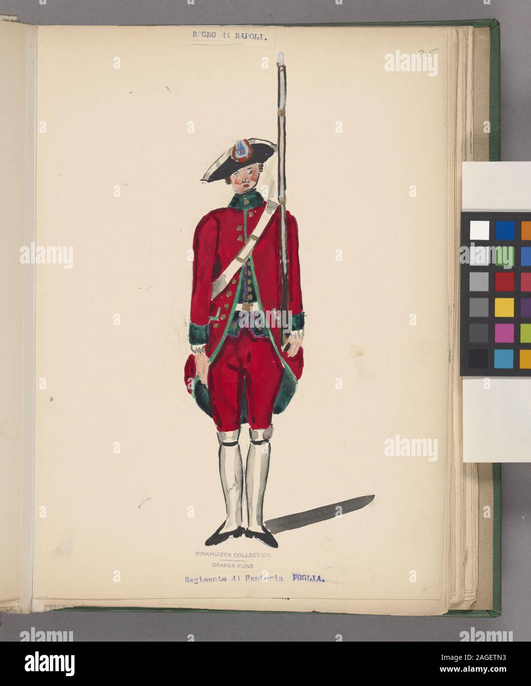Italy Italian soldier. Kingdom of the Two Sicilies, 1752-1780; Italy ...