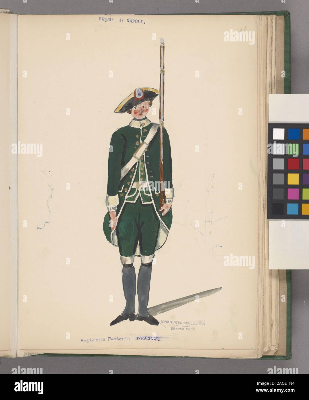 Italy Italian soldier. Kingdom of the Two Sicilies, 1752-1780; Italy ...