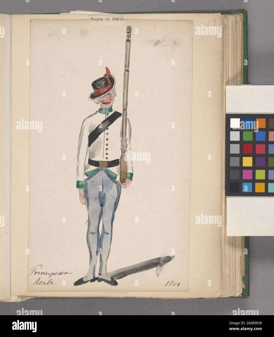 Italy Italian soldier. Kingdom of the Two Sicilies, 1785-1801; Italy ...