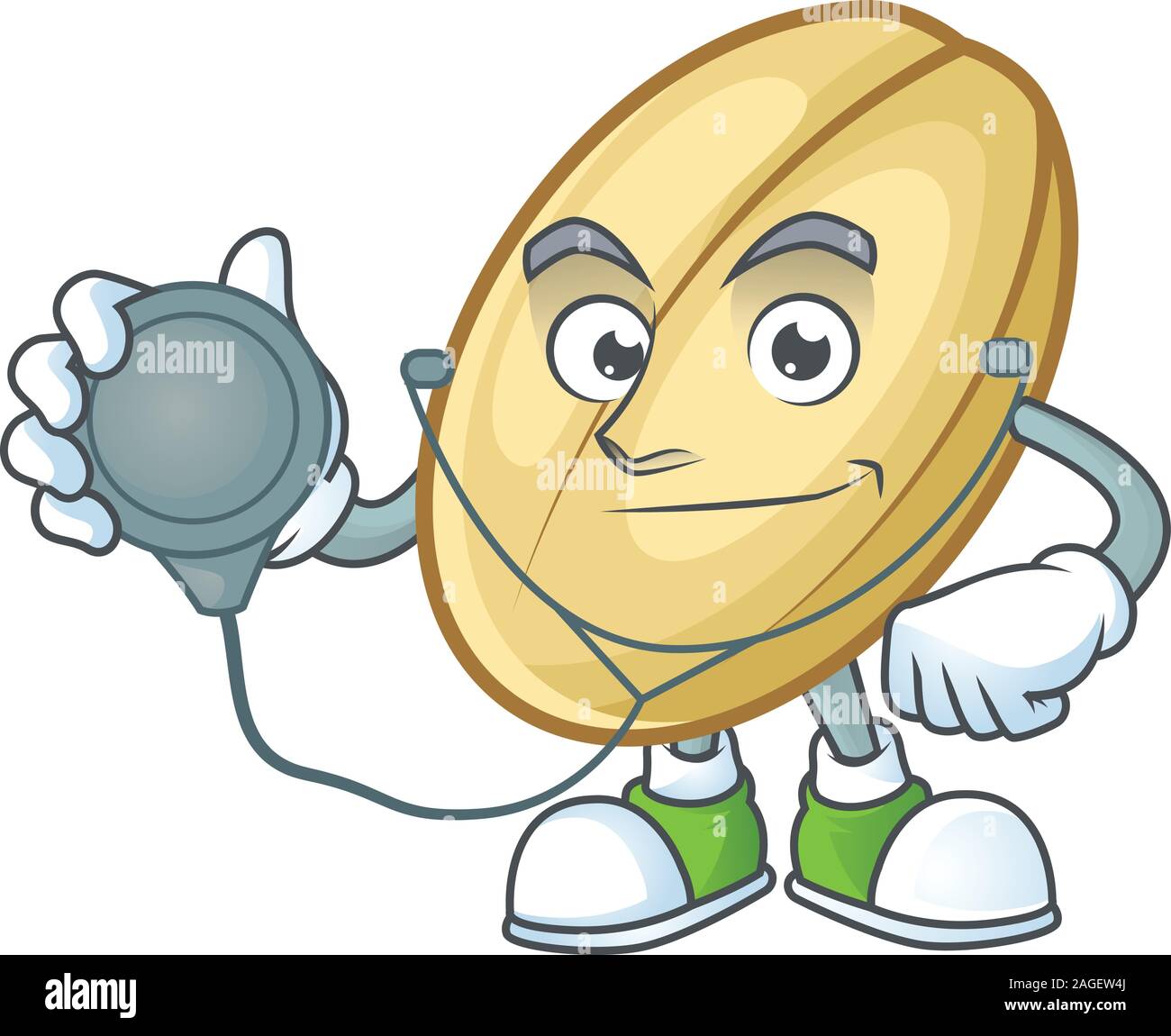 Split bean cartoon character style as a Doctor with tools Stock Vector ...