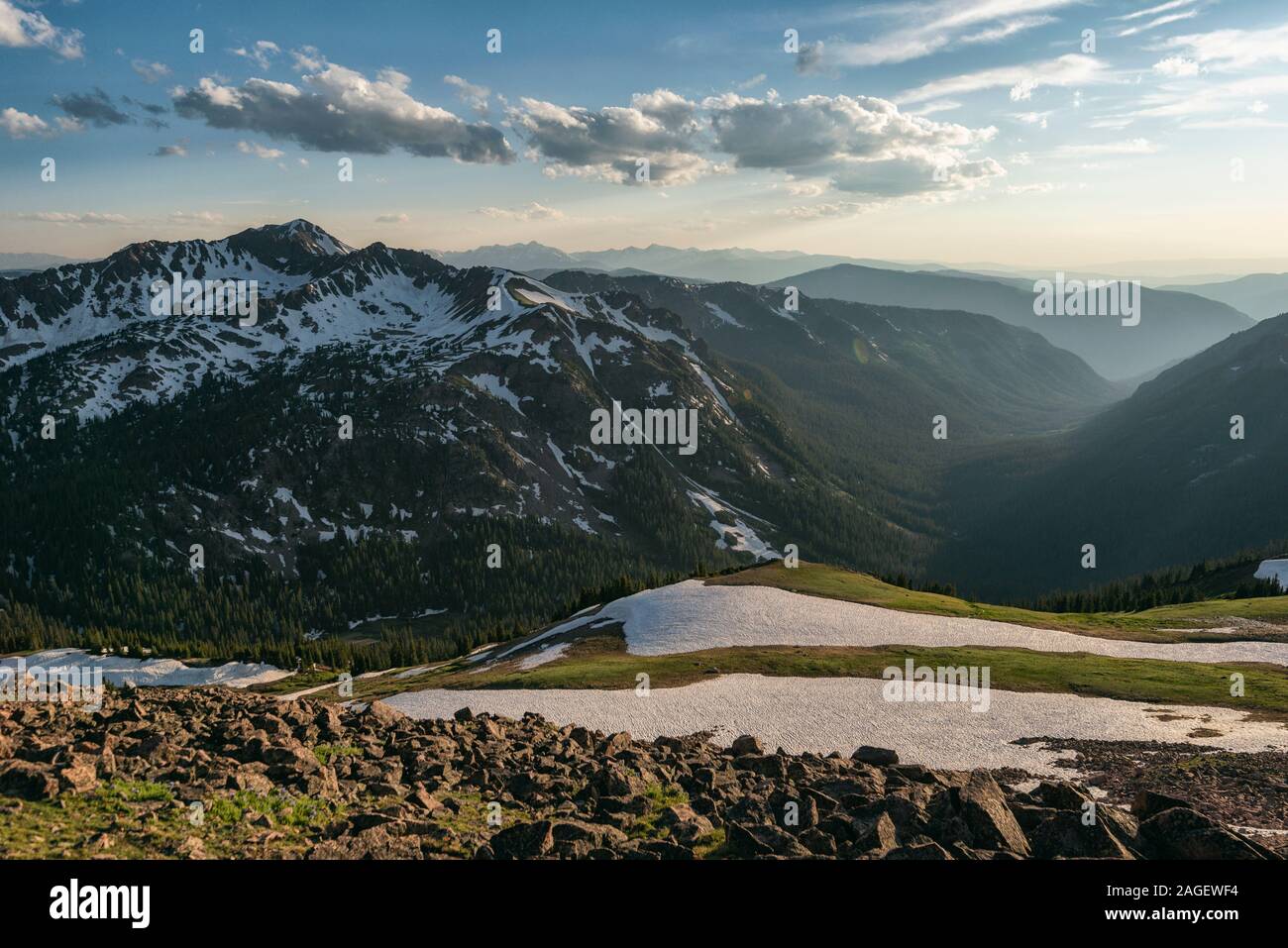 Vail mountain colorado sunset hi-res stock photography and images - Alamy