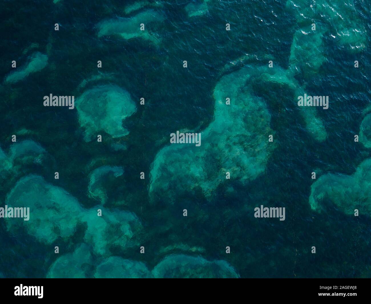 Aerial view of clean ocean water Stock Photo - Alamy