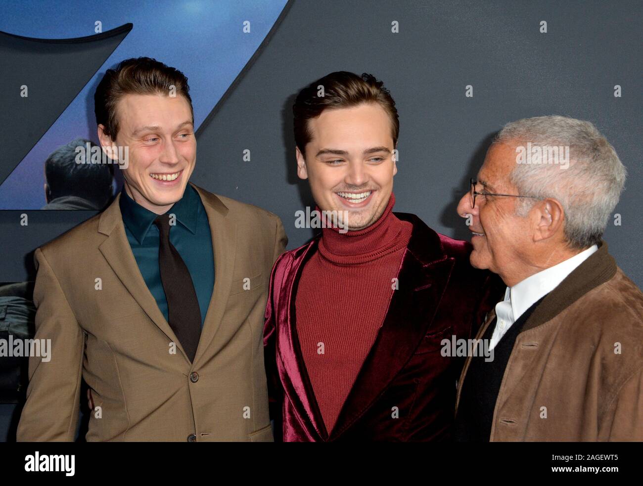 Los Angeles, USA. 18th Dec, 2019. George MacKay, Dean-Charles Chapman ...
