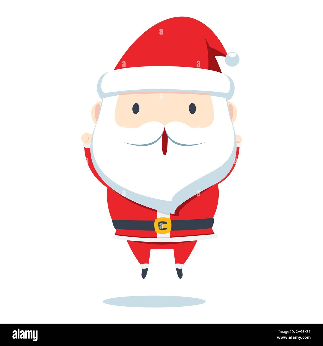 Chibi Santa Clause is jumping Stock Vector Image & Art - Alamy