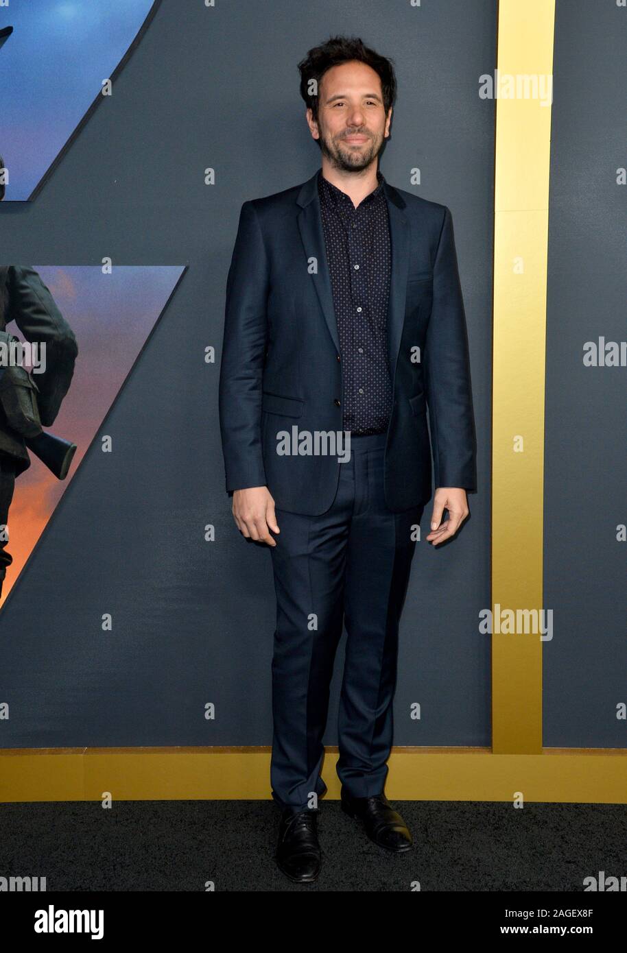 Los Angeles, USA. 18th Dec, 2019. Guillaume Rocheron at the premiere of ...