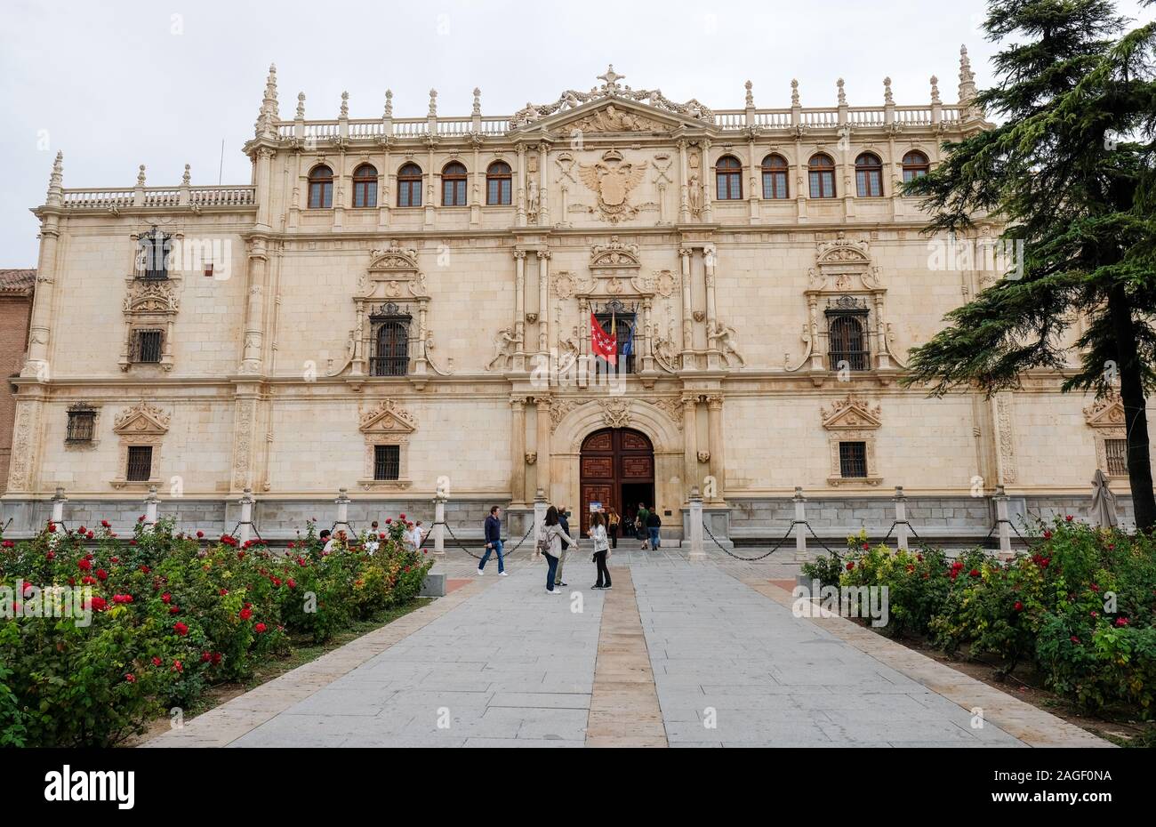 Alcala De Henares, Spain. 21st Sep, 2019. The façade of the historic ...
