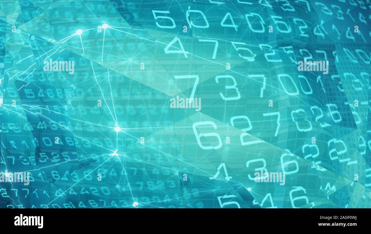 Future of business in digital world numbers Stock Photo - Alamy