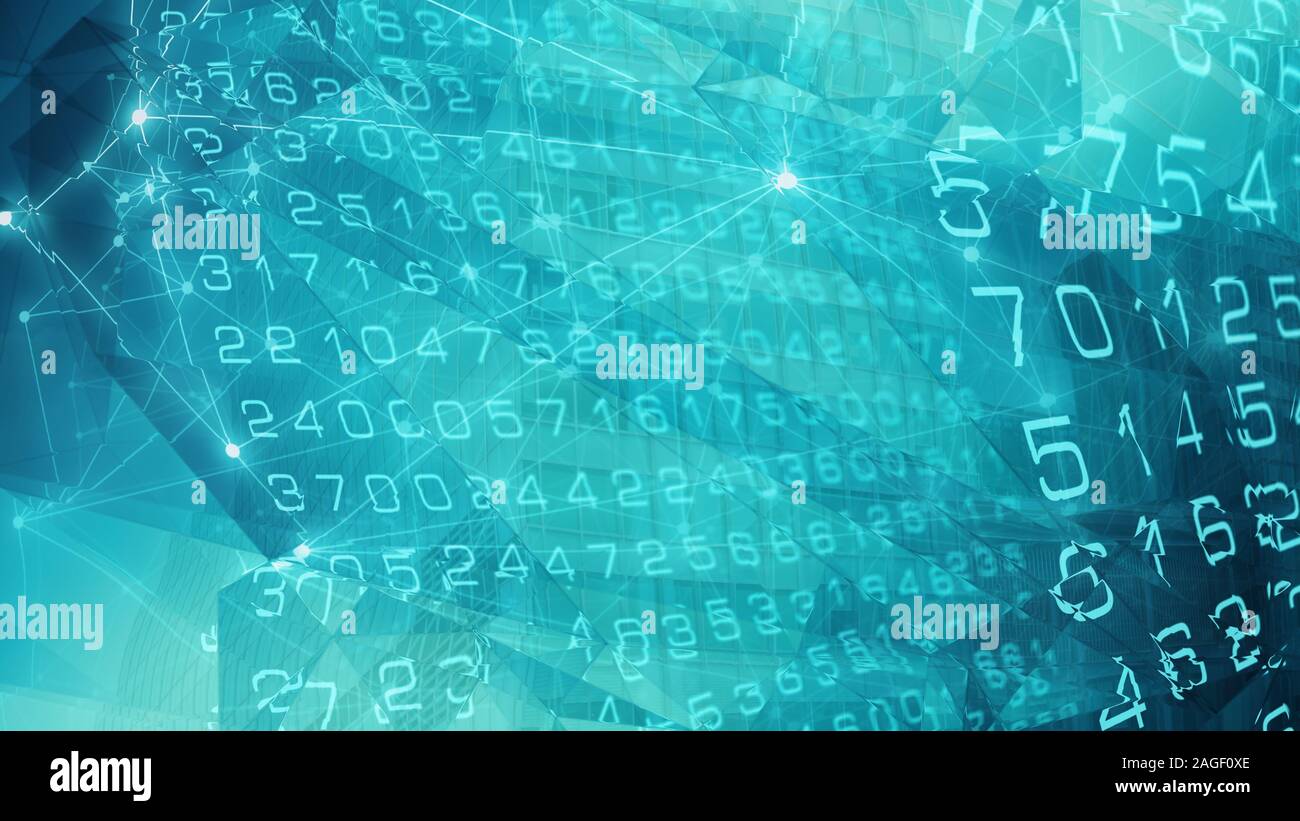 Money transfer numbers, cyber security in business concept Stock Photo ...